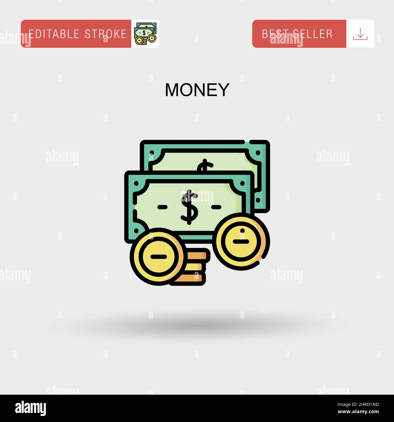 Money Simple vector icon Stock Vector Image & Art - Alamy