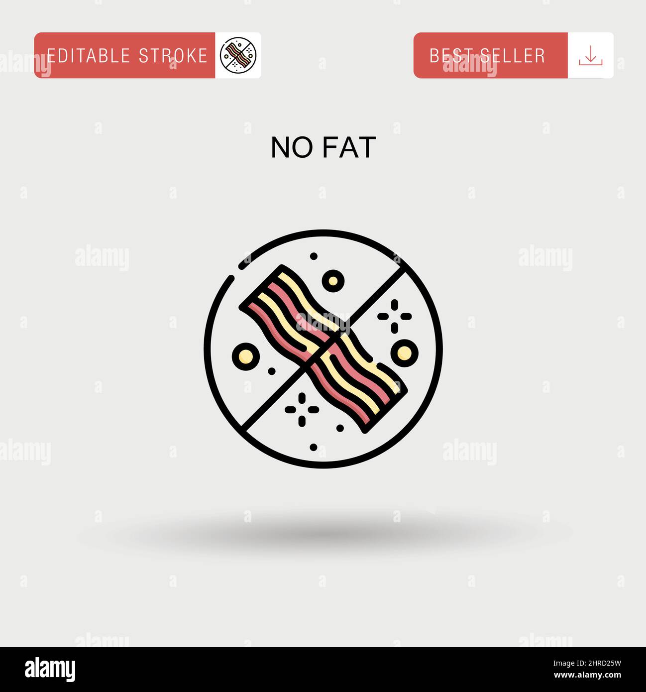 No fat Simple vector icon Stock Vector Image & Art - Alamy