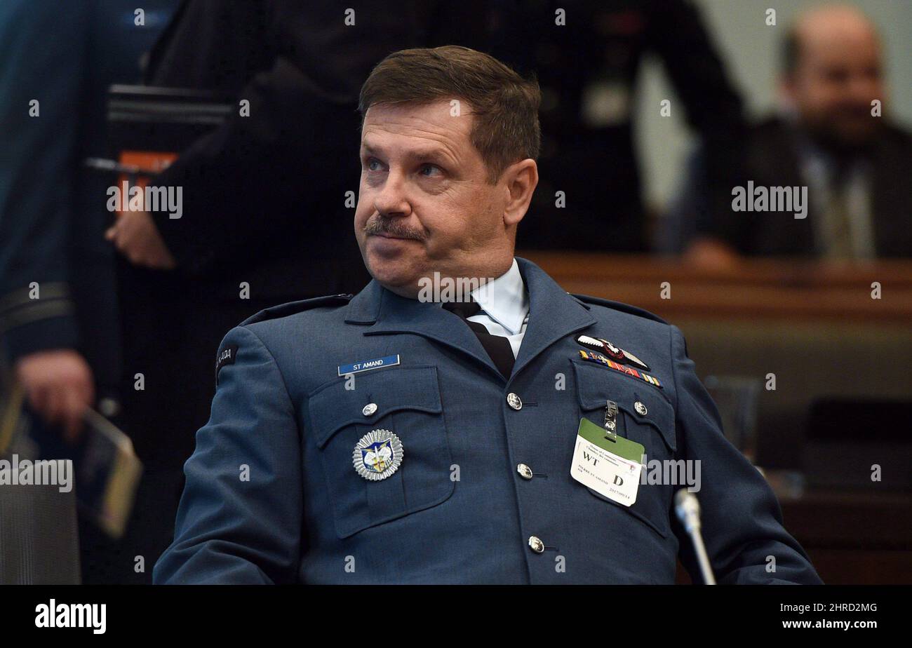 Lt. Gen. Pierre St-Amand appears as a witness at a commons national ...