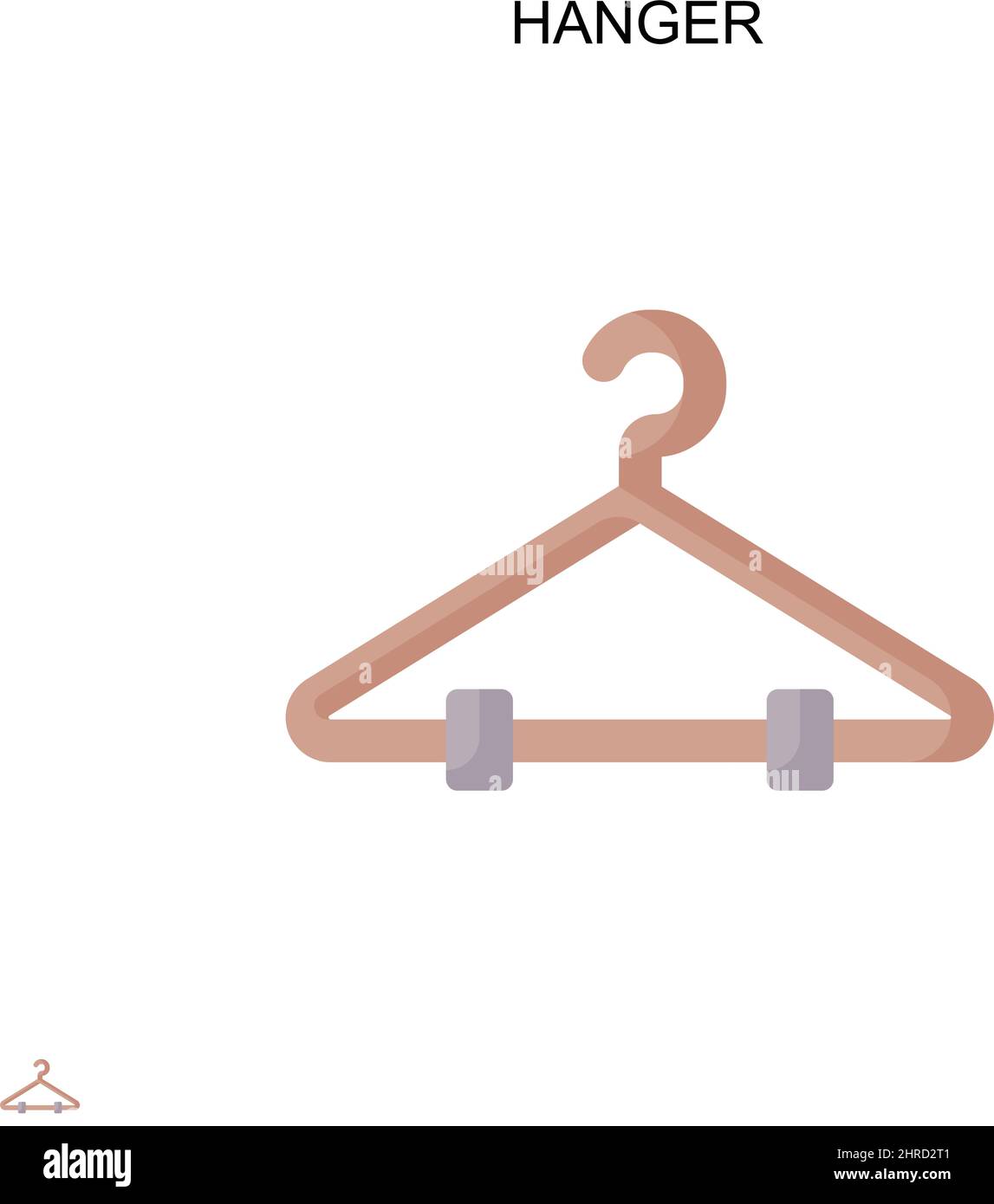 Hanger Simple vector icon. Illustration symbol design template for web ...