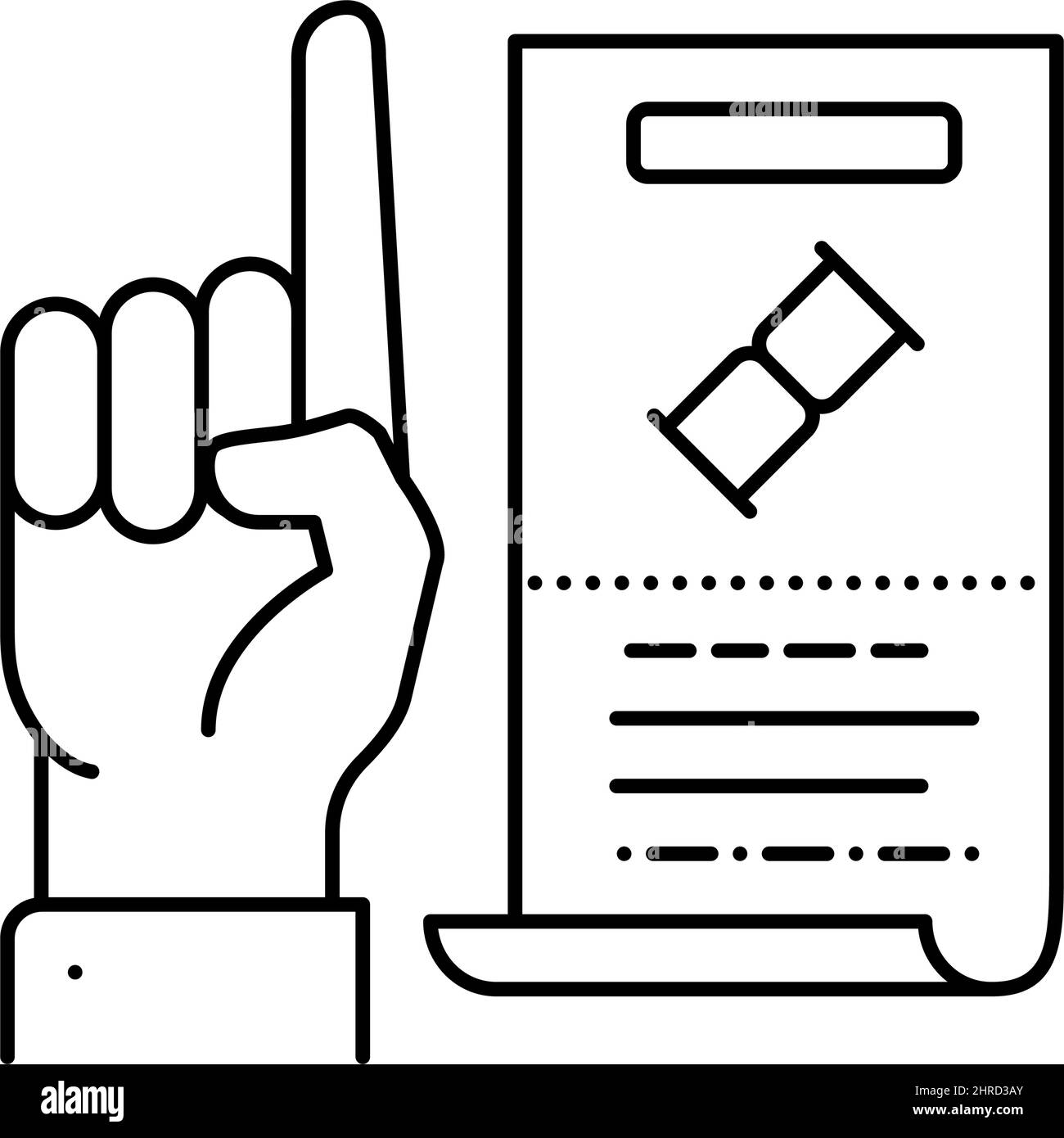 opinion expert line icon vector illustration Stock Vector Image & Art ...