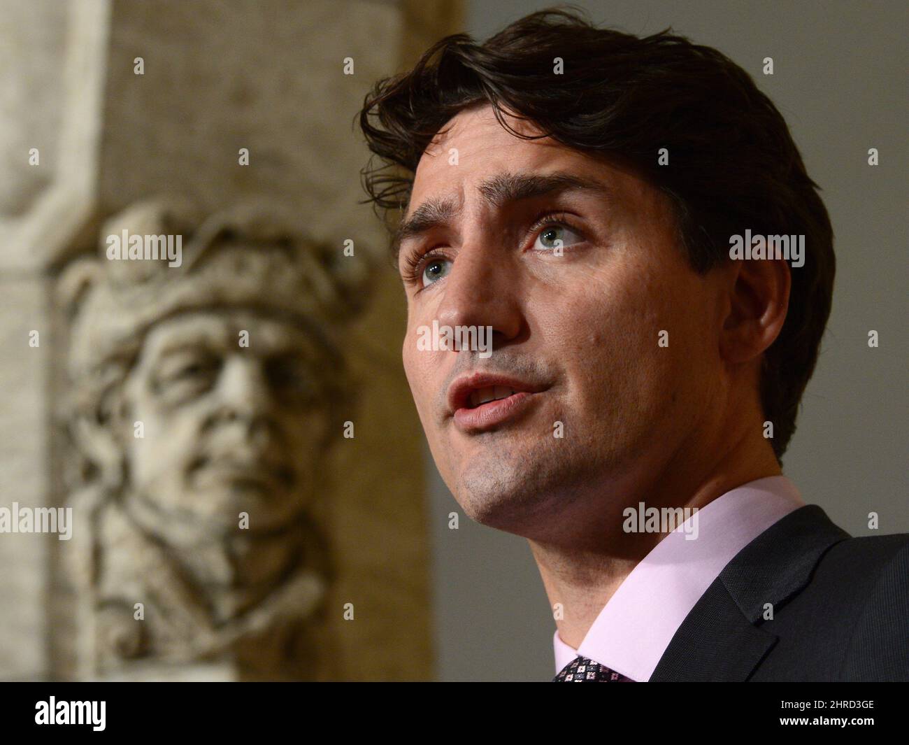 Prime Minister Justin Trudeau holds a media availability on Parliament ...