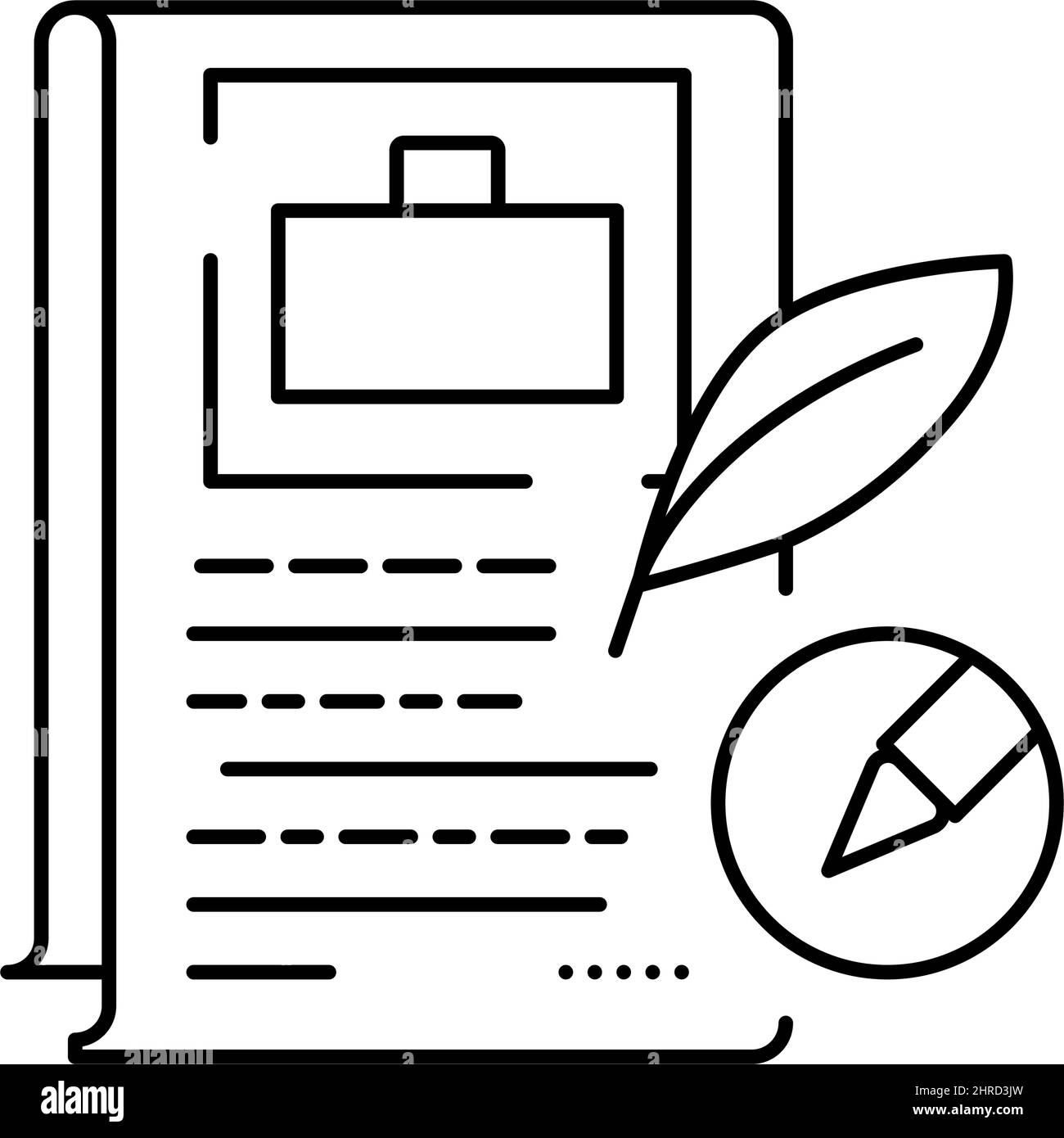 storytelling writing line icon vector illustration Stock Vector Image ...