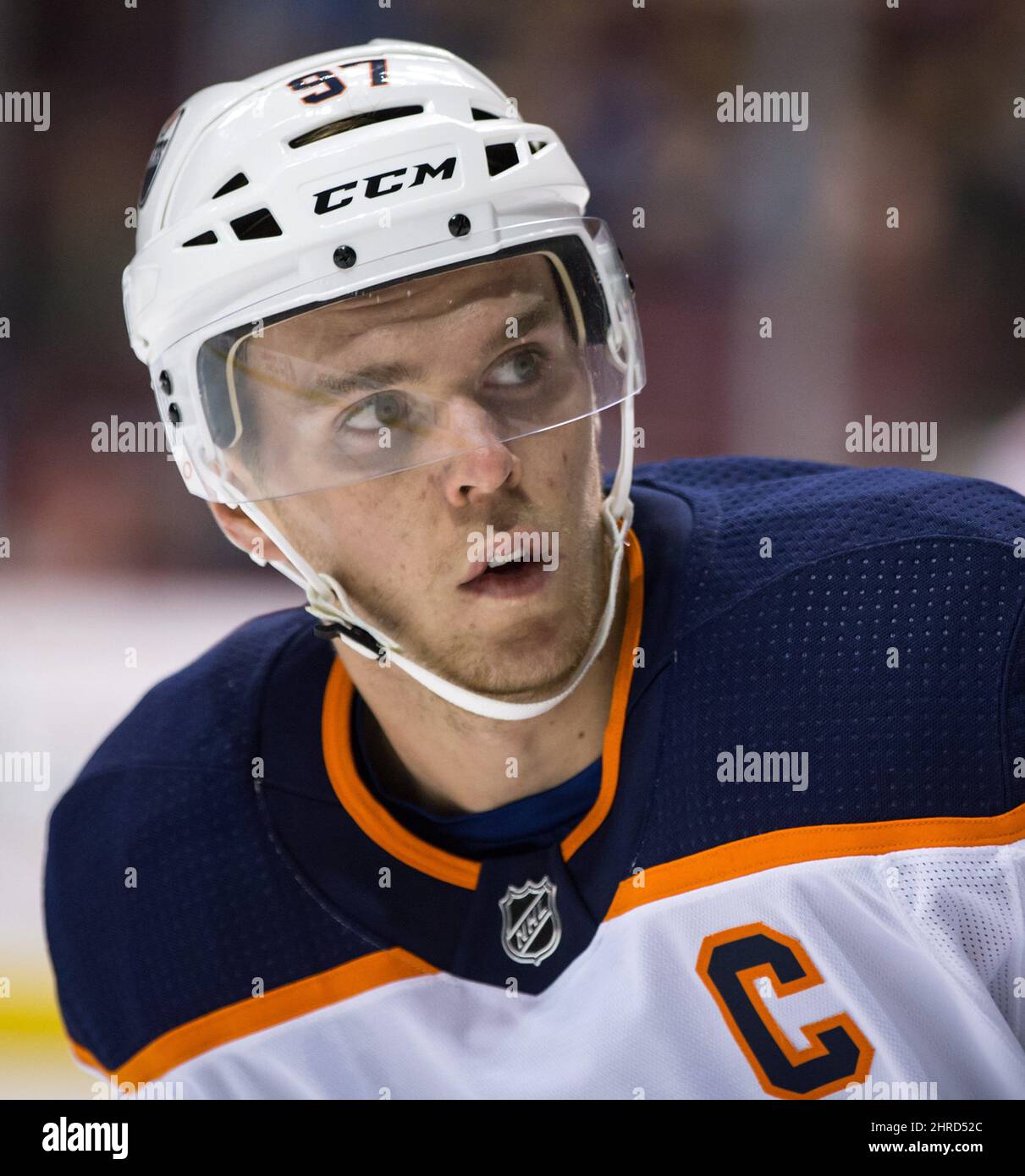Edmonton Oilers' Connor McDavid skates during the first period of a ...