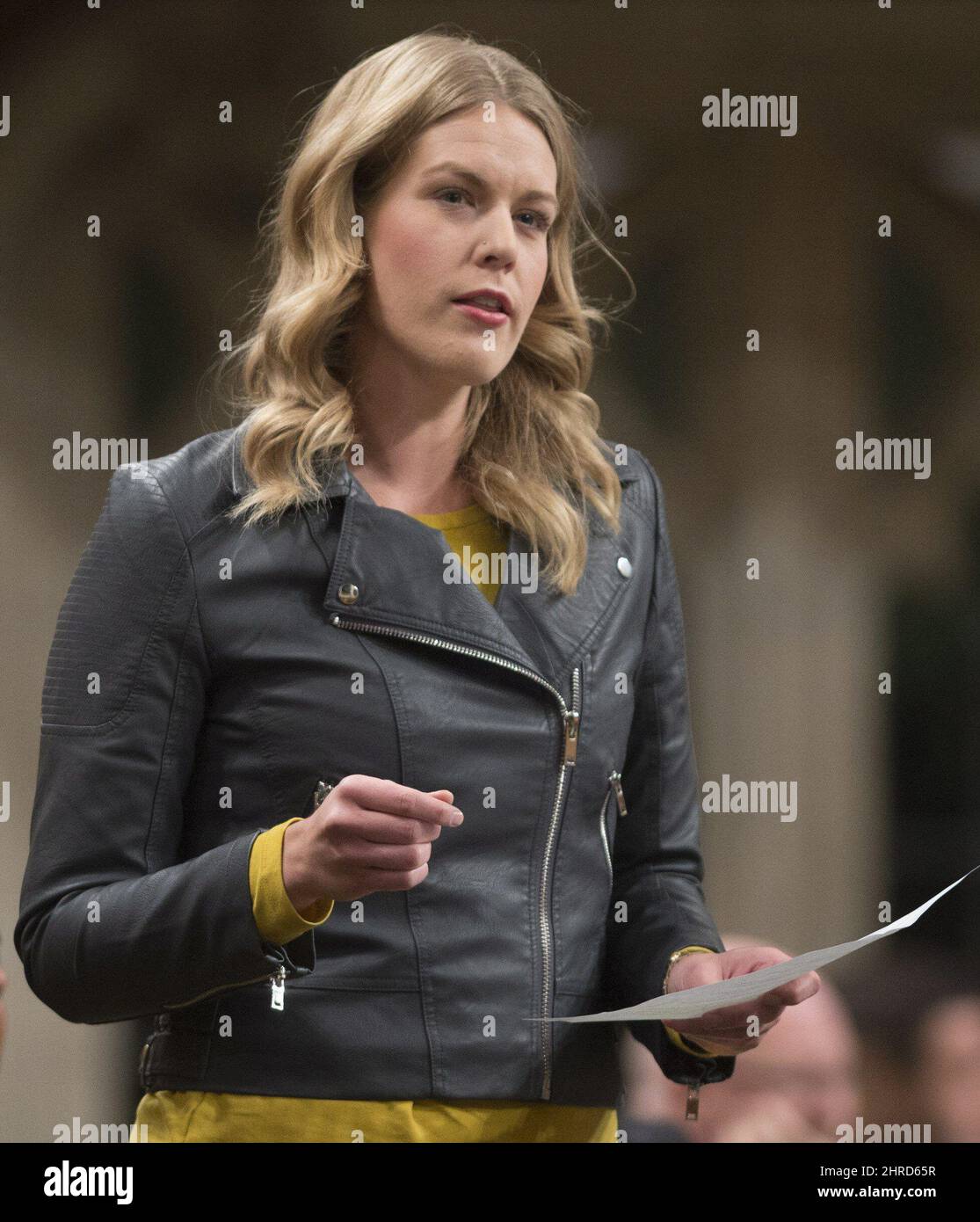 Conservative MP Rachel Harder rises during Question Period in the House ...