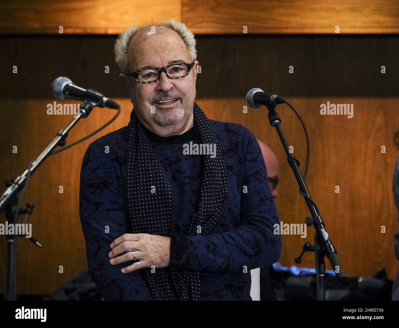 Mick Jones, of the rock band Foreigner, waits to perform at a news ...