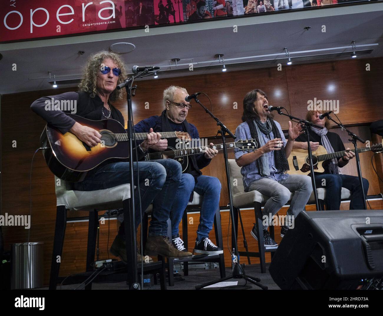 Members of the rock band Foreigner, left to right, Michael Bluestein ...
