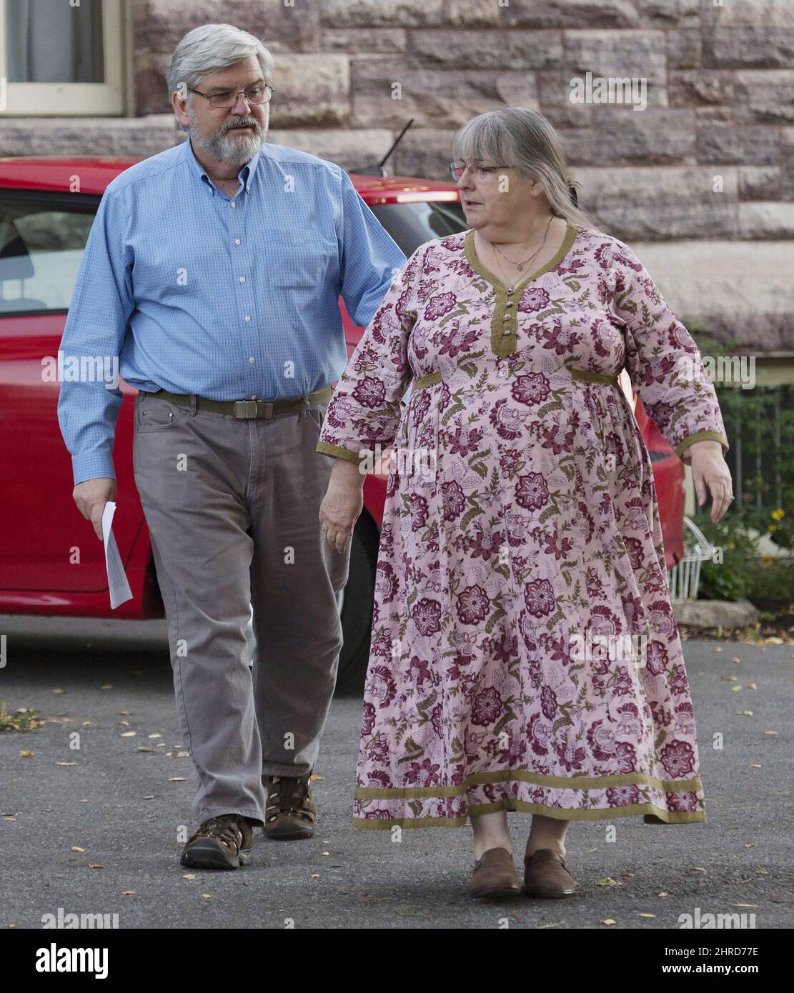 Linda and Patrick Boyle leave their home to speak with the media in ...