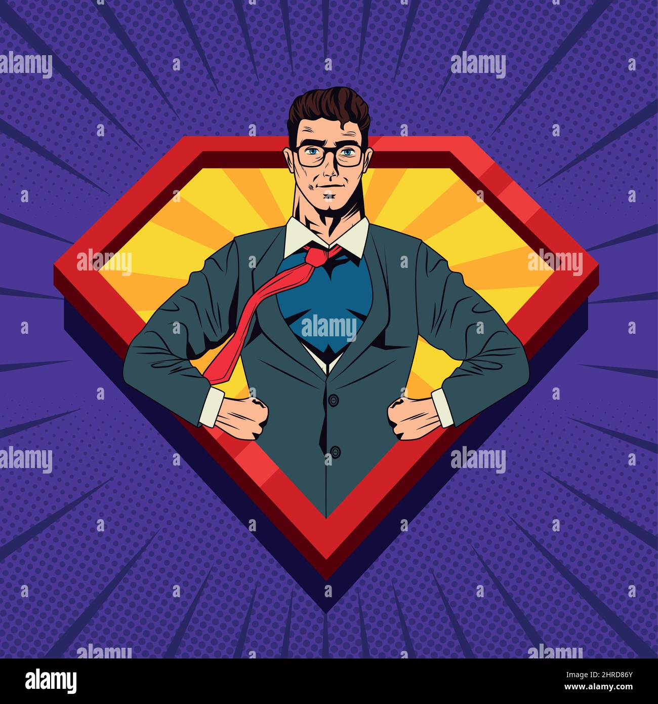 super hero in shield Stock Vector Image & Art - Alamy