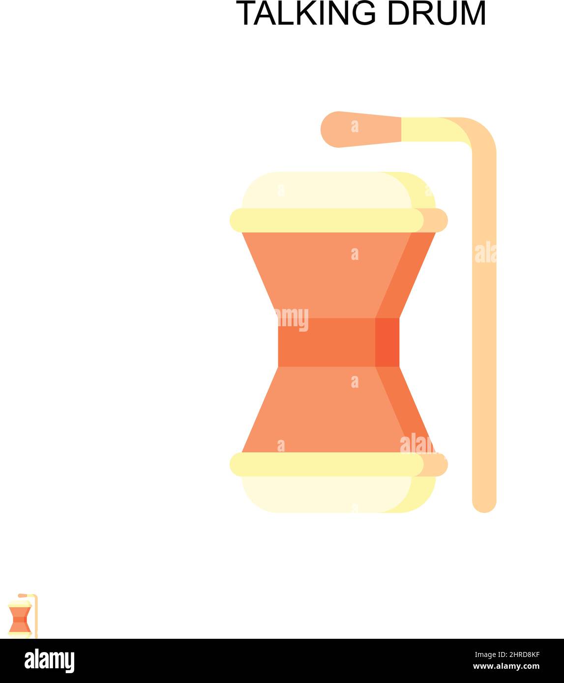 Talking drum Stock Vector Images - Alamy