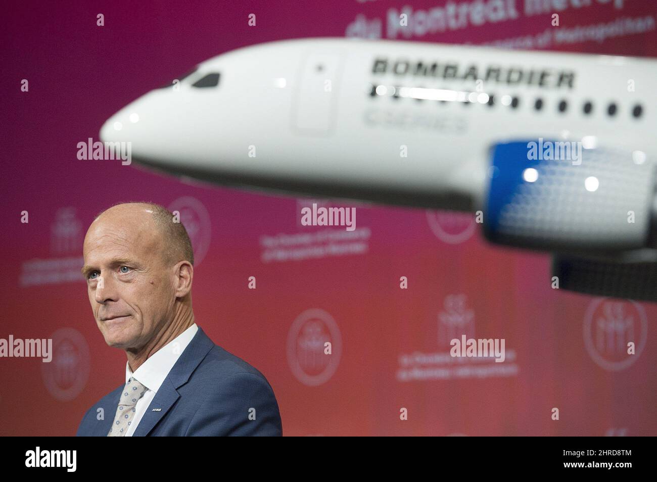 Airbus CEO Tom Enders looks on during a business meeting in Montreal ...