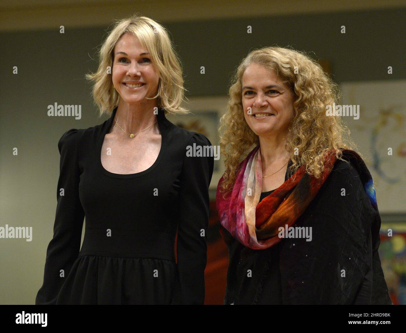 Ambassador of the United States Kelly Craft, left, stands with Governor ...