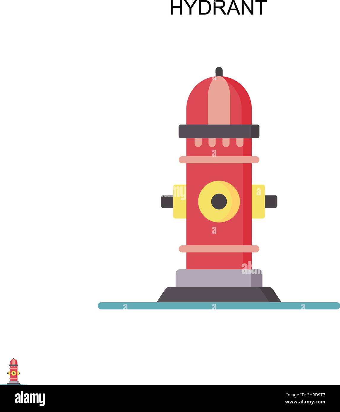 Hydrant Simple vector icon. Illustration symbol design template for web mobile UI element Stock ...