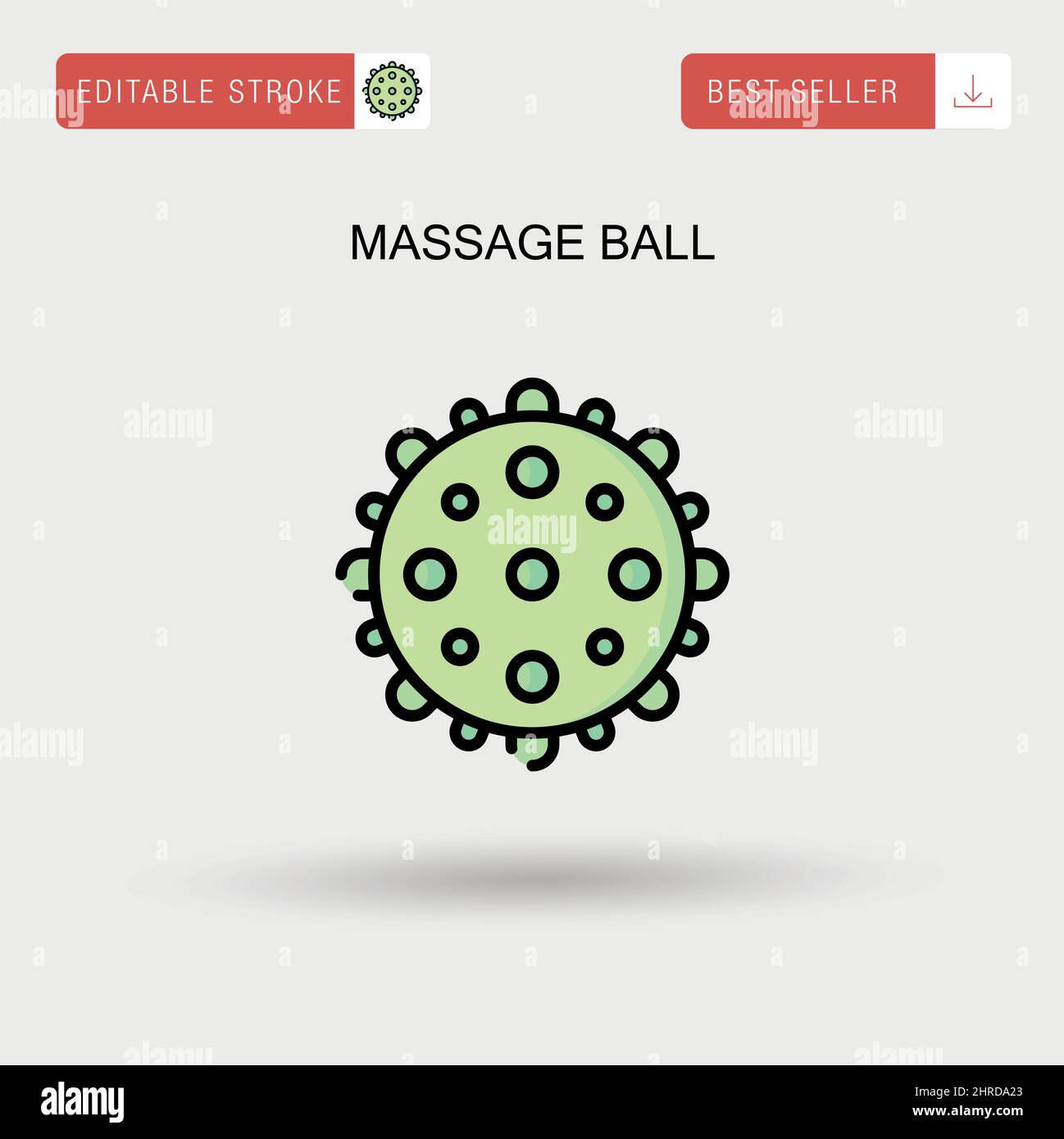 Massage ball Simple vector icon Stock Vector Image & Art - Alamy