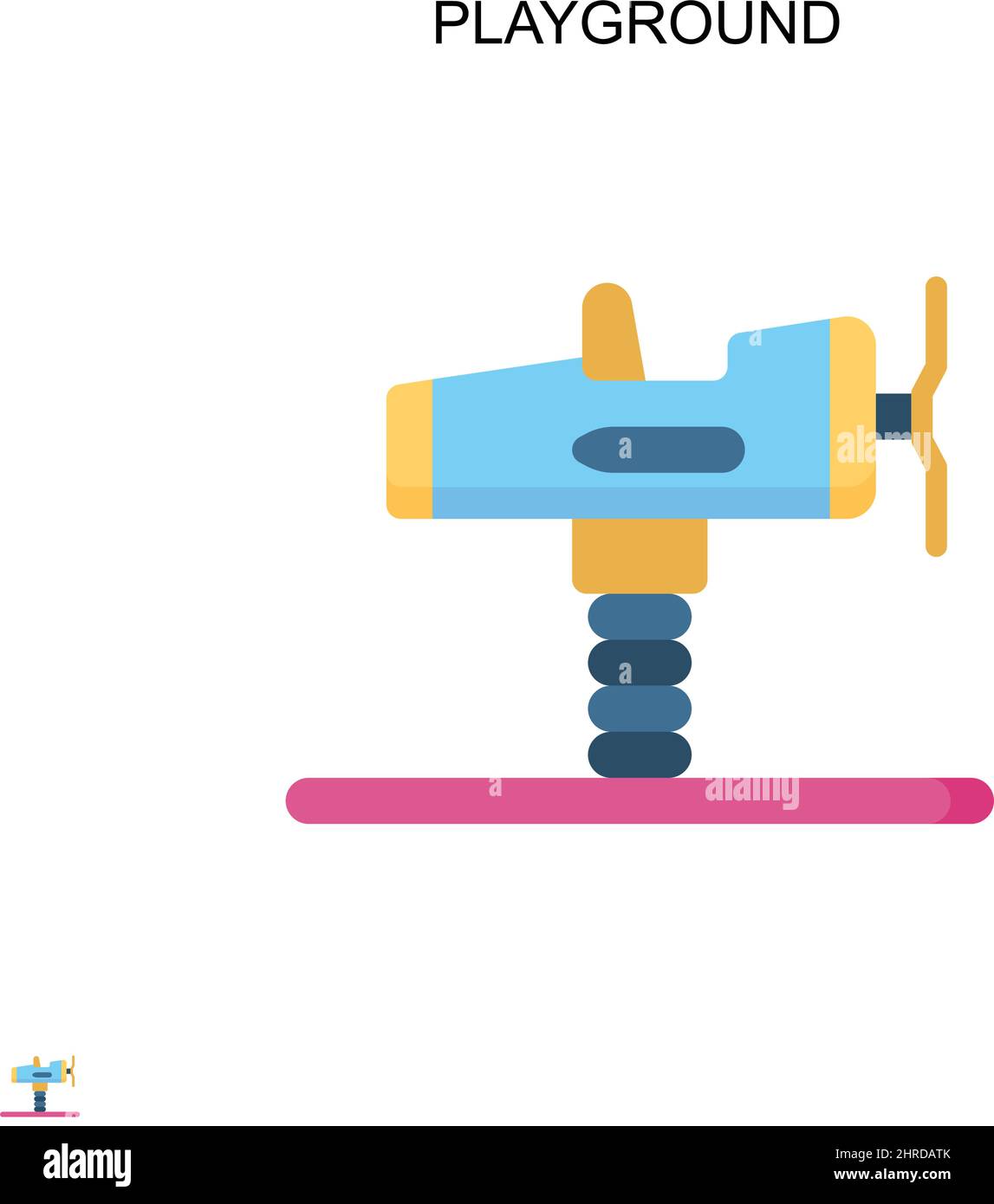 Playground Simple vector icon. Illustration symbol design template for ...