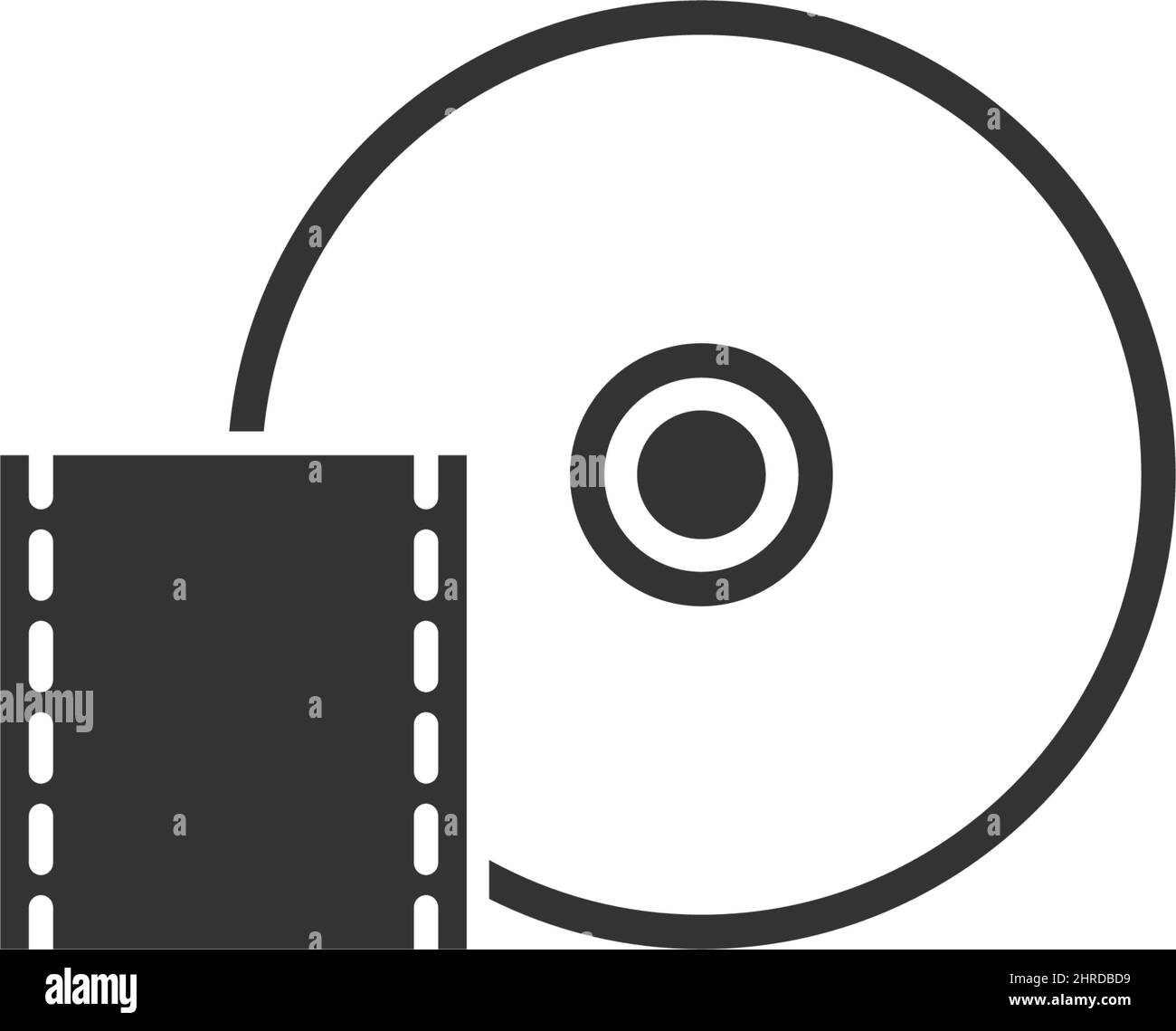 Video disc icon logo illustration design template vector Stock Vector ...