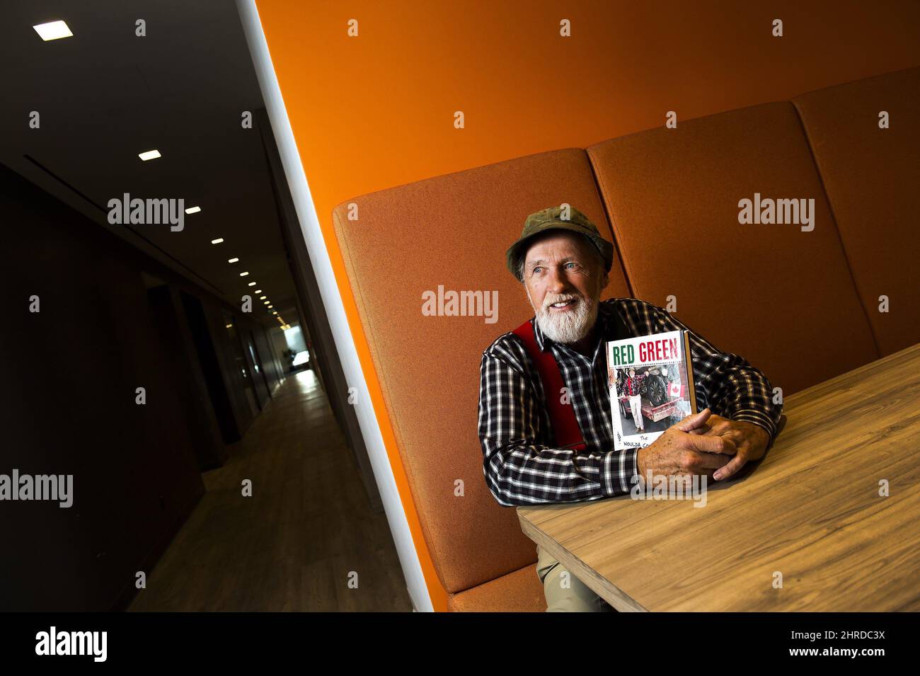 Canadian actor Steve Smith, also know as Red Green poses for a ...
