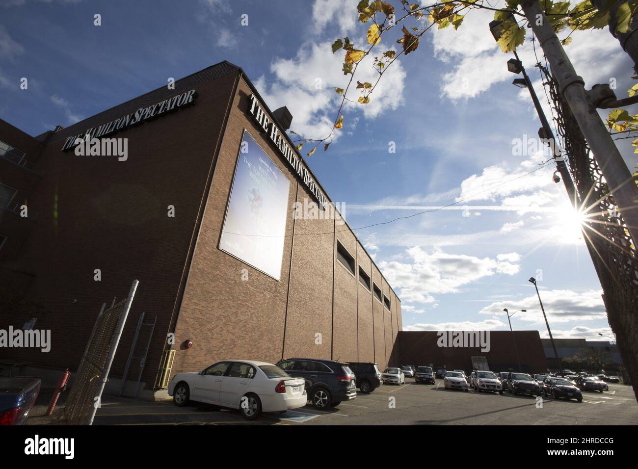 The exterior of the Hamilton Spectator building in Hamilton, Ont., on ...