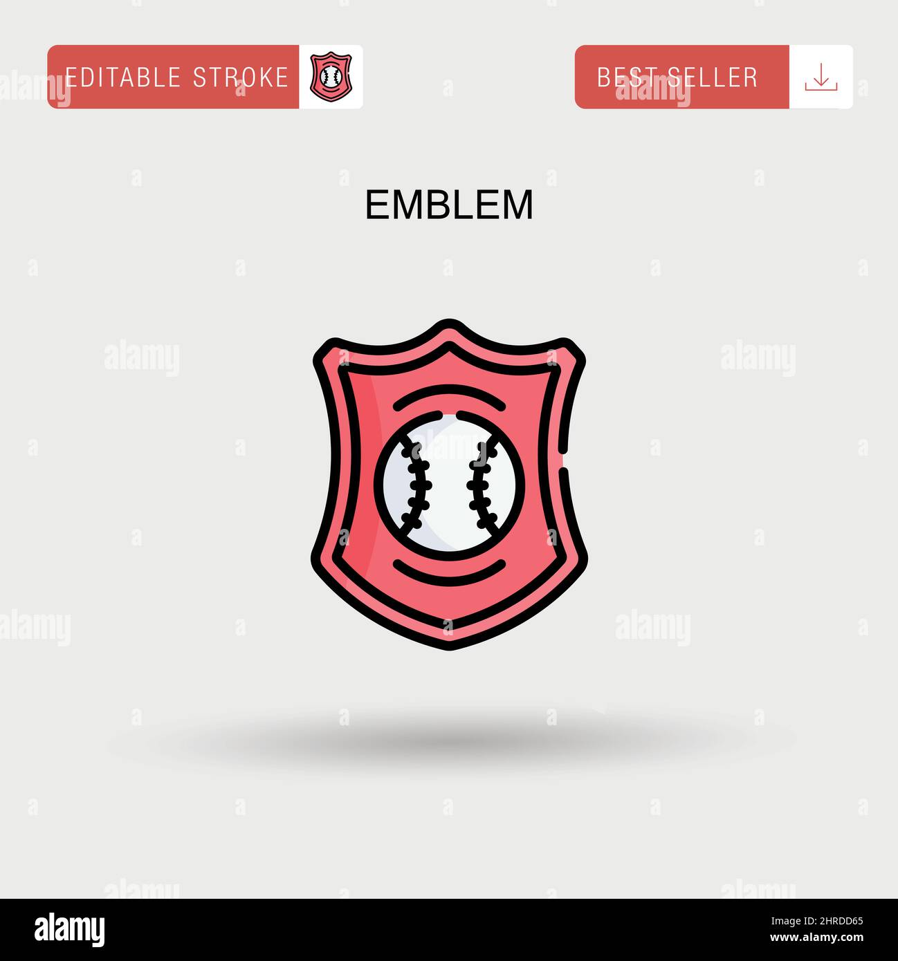 Wreath crown emblem icon hi-res stock photography and images - Alamy