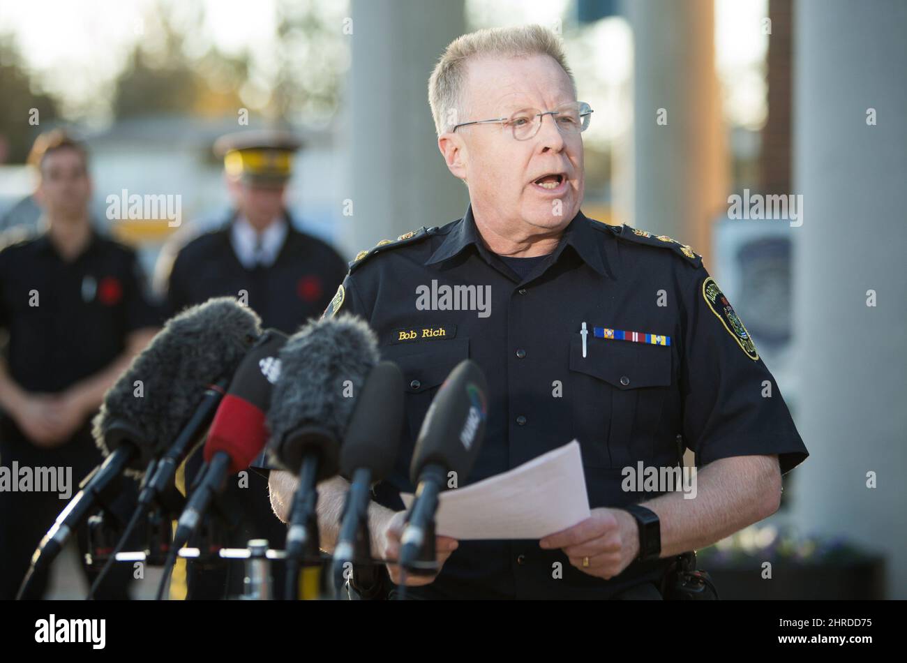Abbotsford Police Chief Constable Bob Rich announces that an Abbostford ...