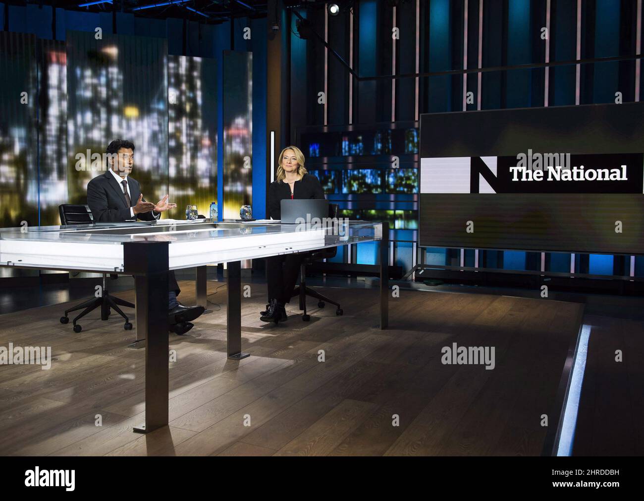 New CBC The National news anchors Ian Hanomansing, left, and Adrienne ...