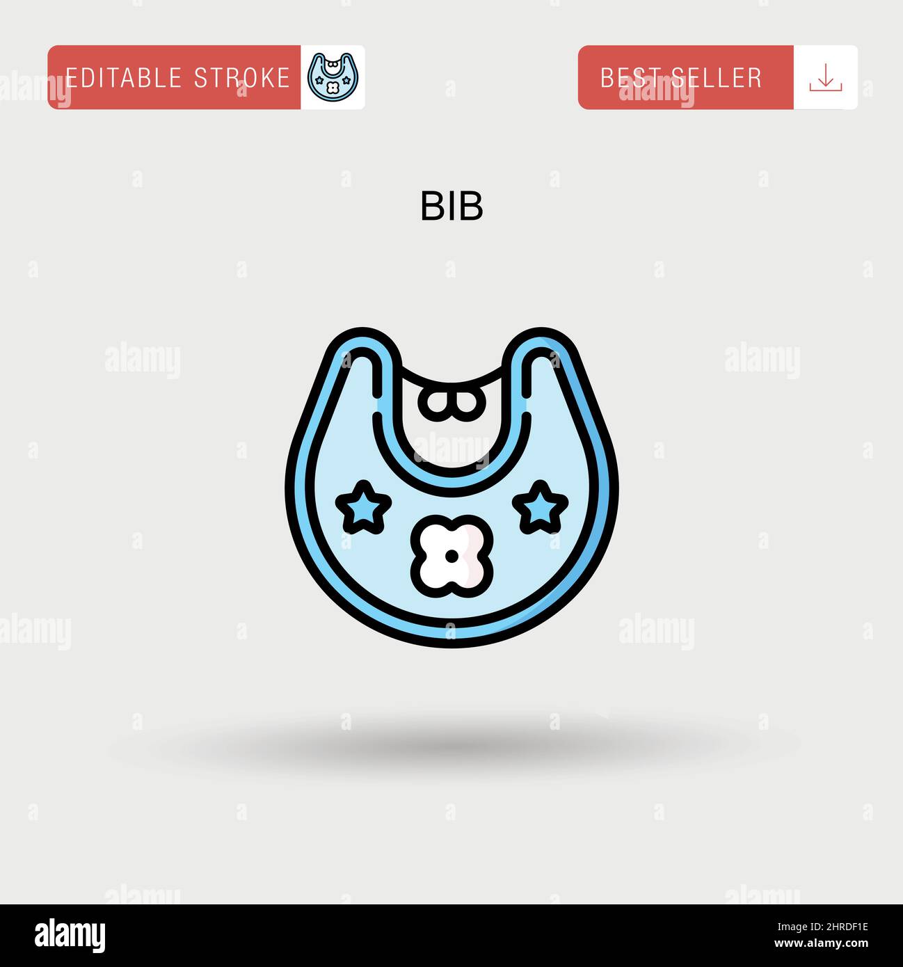 Bib Simple vector icon Stock Vector Image & Art - Alamy