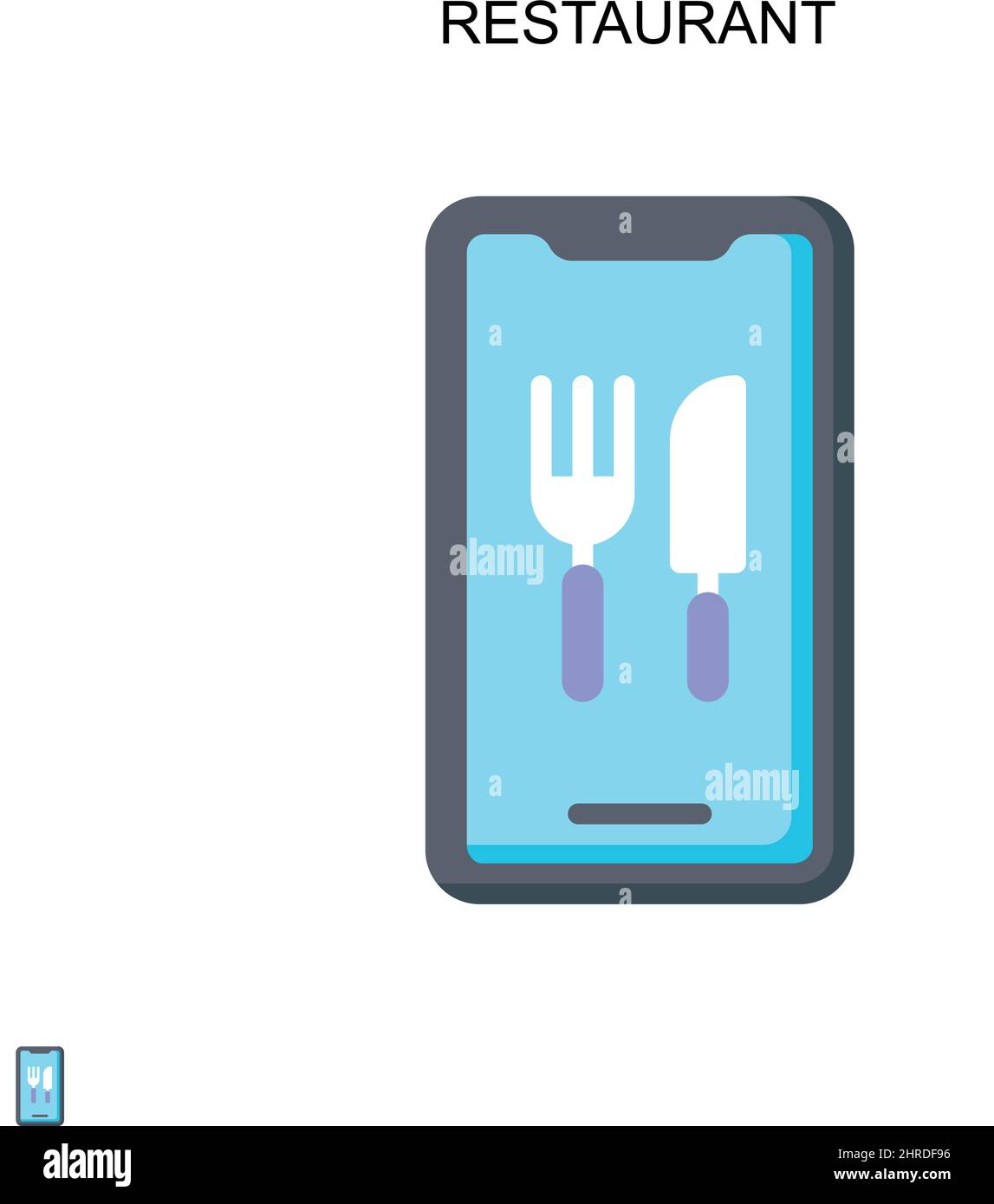 Restaurant Simple vector icon. Illustration symbol design template for ...