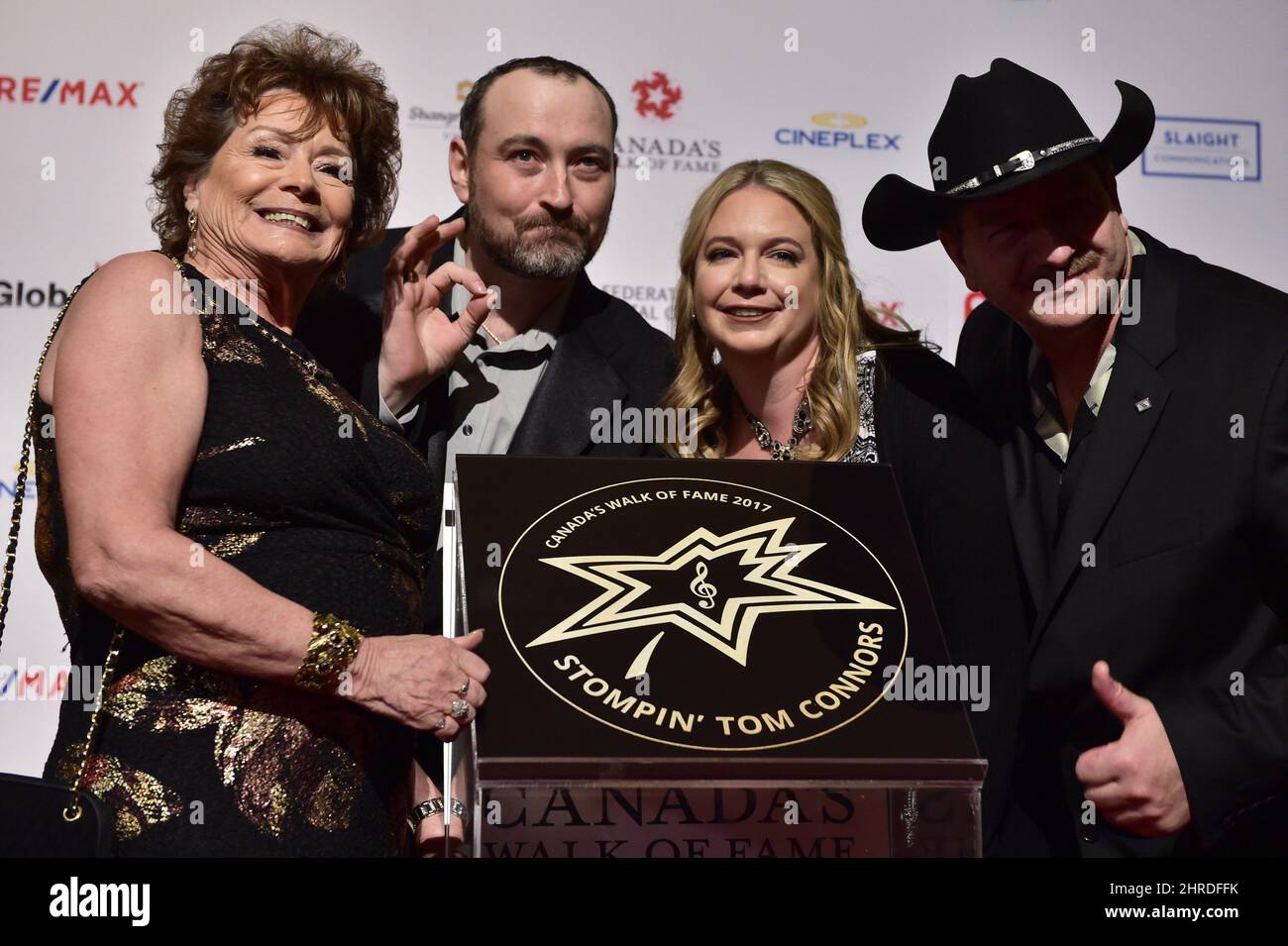 Members of Stompin' Tom Connors family including his widow Lena Connors ...