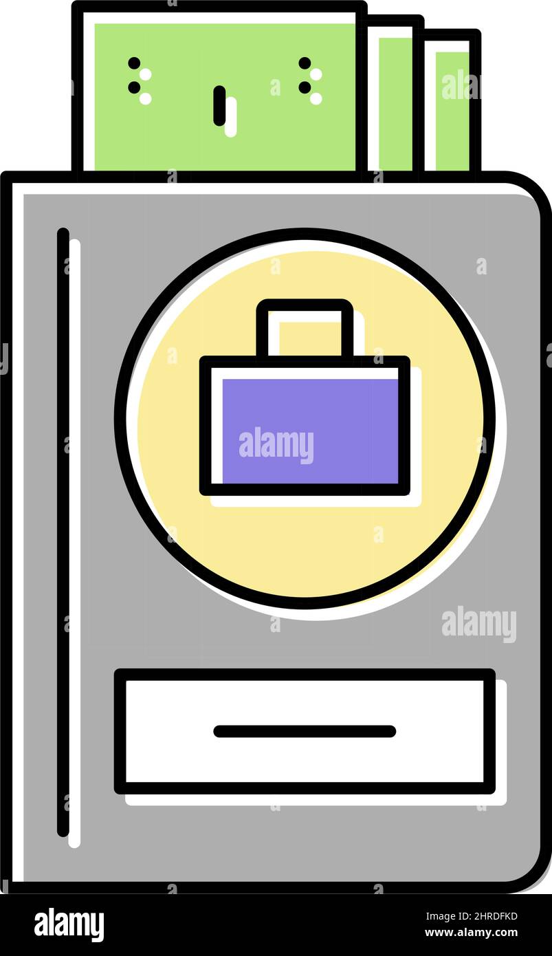 work pay allowance color icon vector illustration Stock Vector Image ...