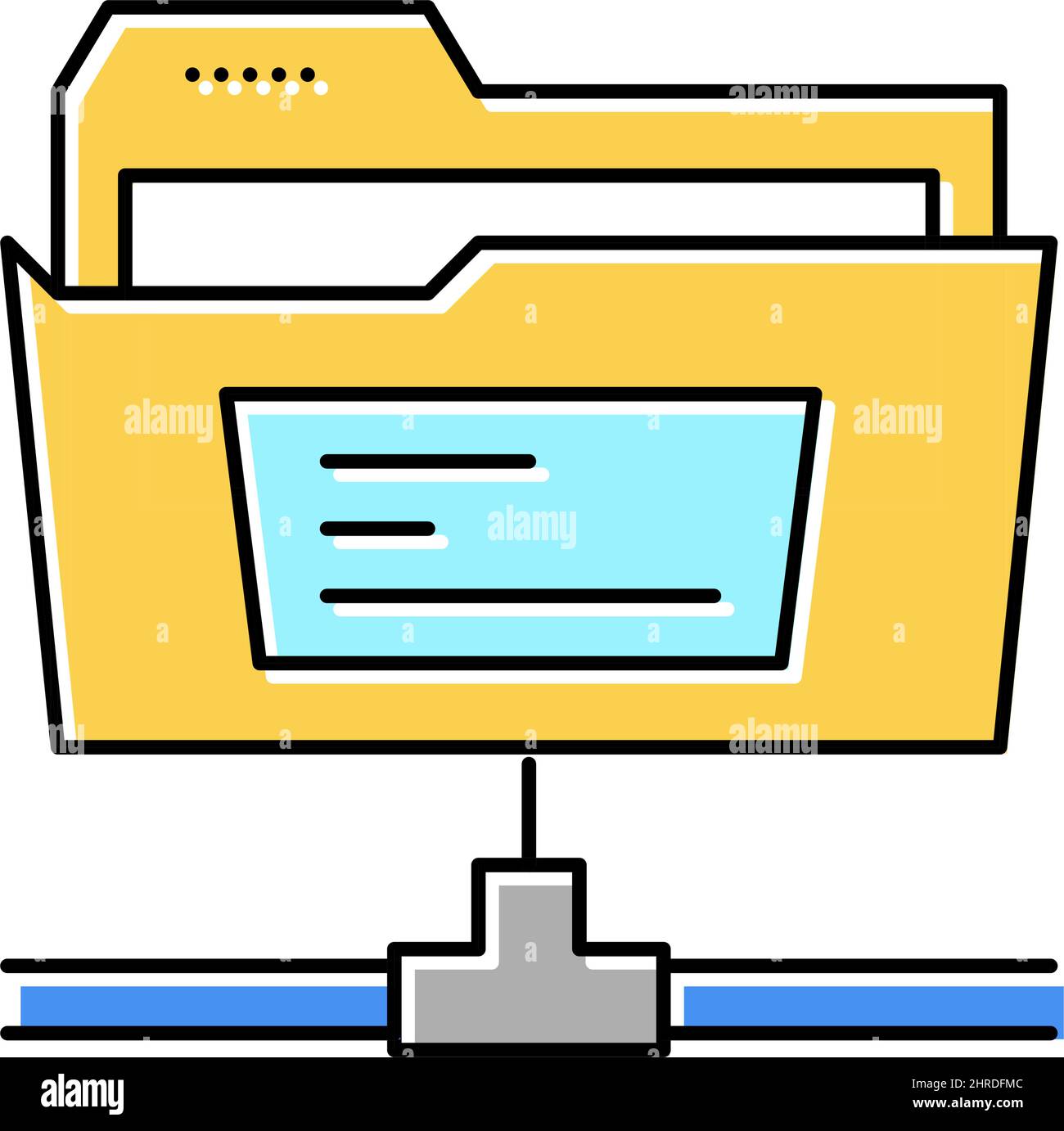 Sftp Folder Color Icon Vector Illustration Sign Stock Vector Image And Art Alamy