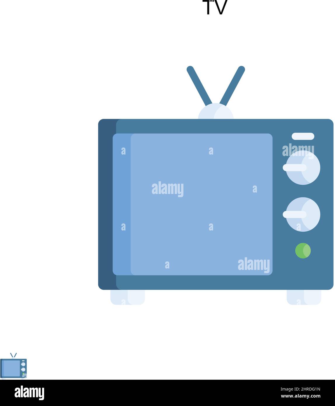 Tv Simple vector icon. Illustration symbol design template for web ...