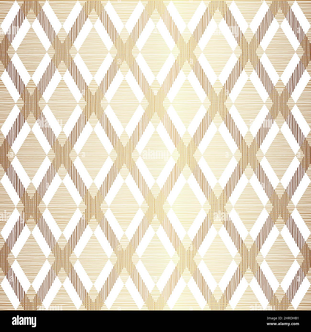 Elegant Rhombus Geometric Seamless Pattern in Gold Metal Color Stock ...