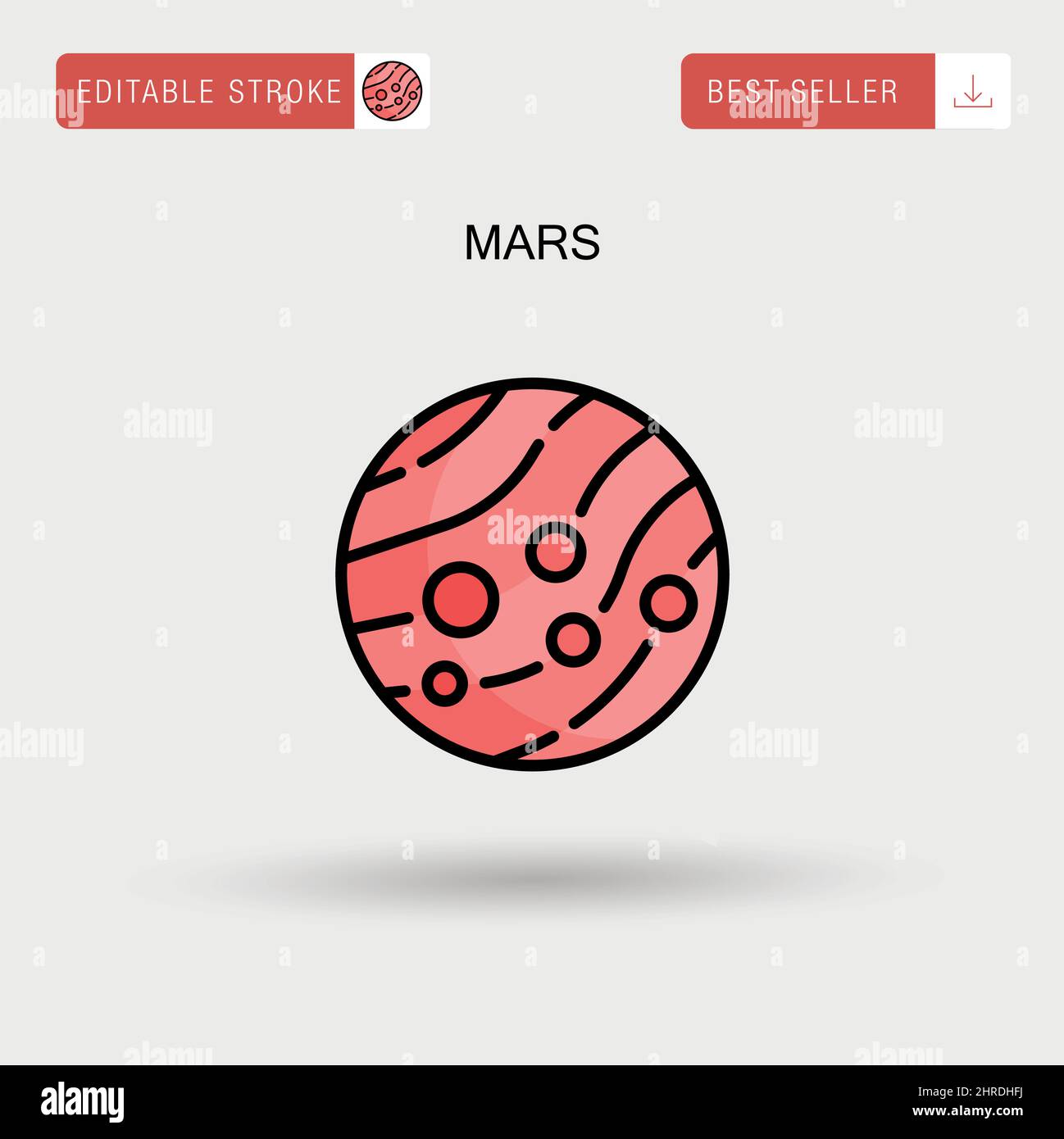 Earth moon mars not satellites Stock Vector Images - Alamy