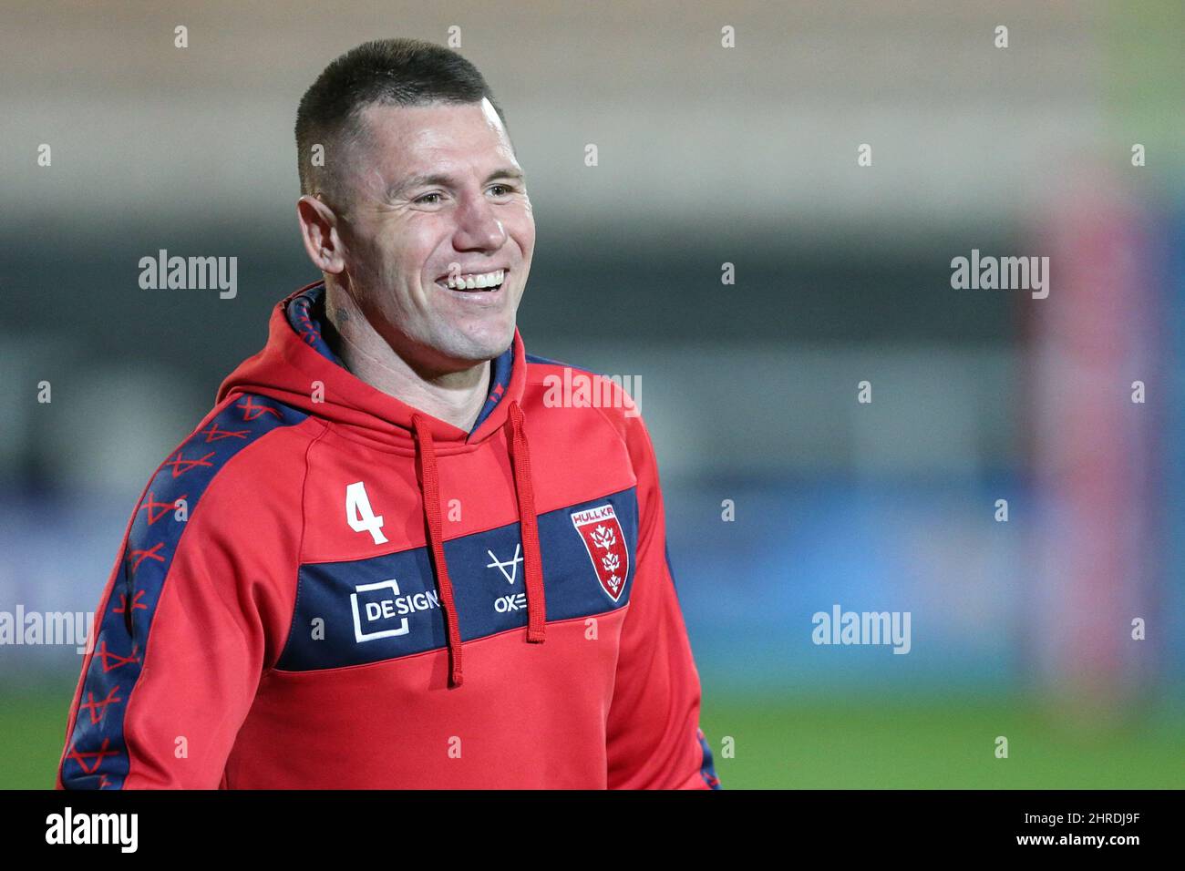 Shaun Kenny-Dowall #4 of Hull KR prior to the kick-off Hull KR v ...