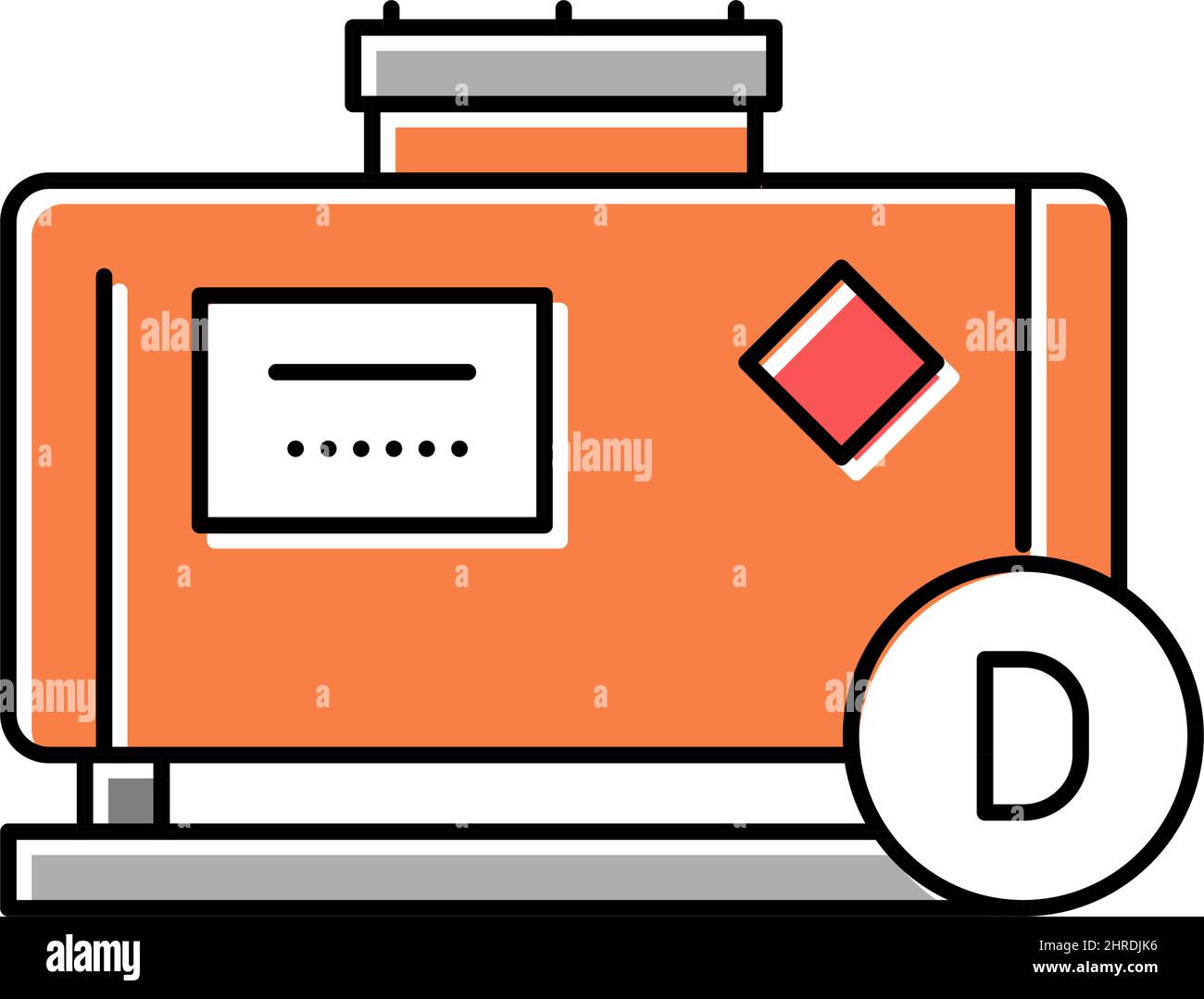 diesel gas station color icon vector illustration Stock Vector Image ...