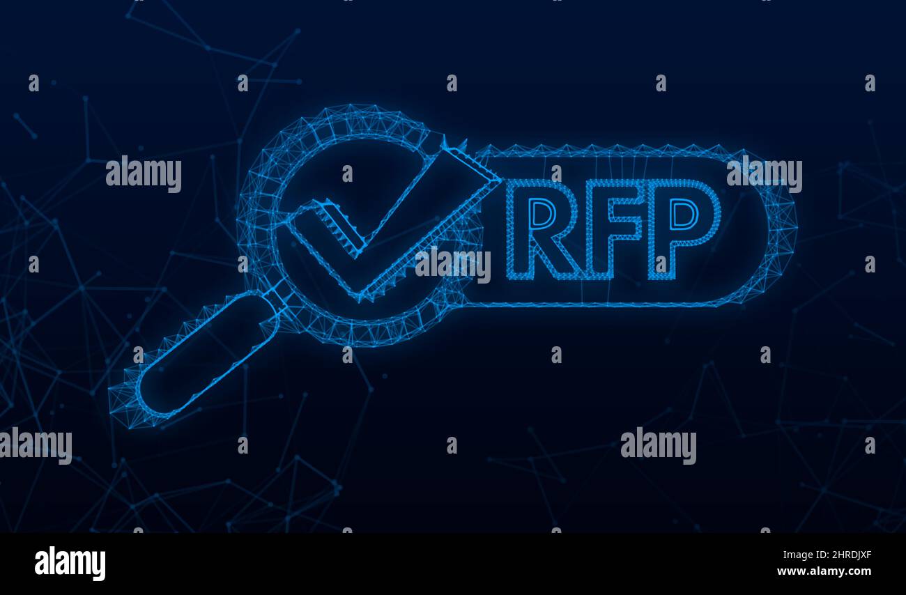 RFP request for proposal plexus icon. Vector stock illustration Stock ...
