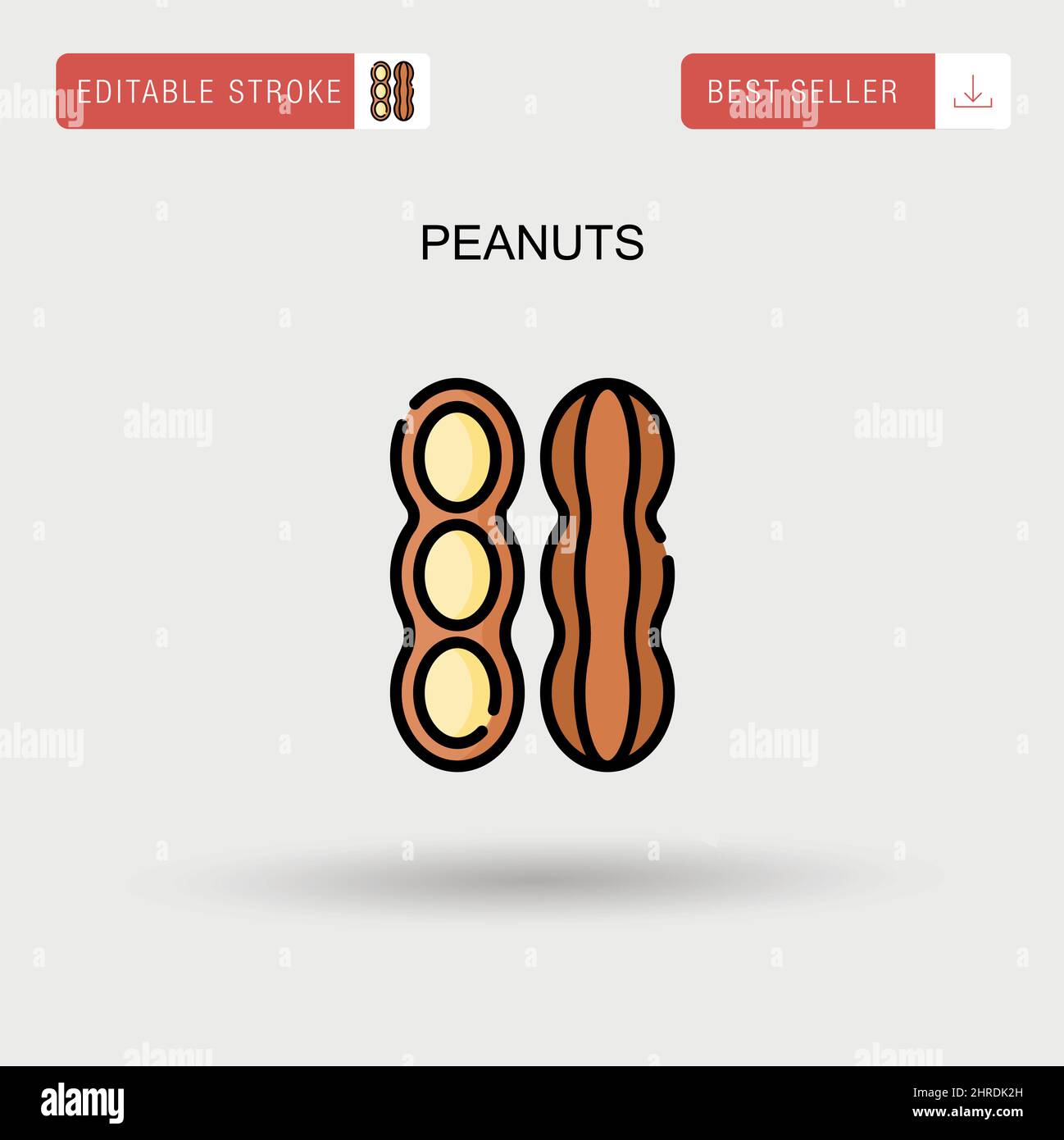 Food product peanuts Stock Vector Images - Alamy