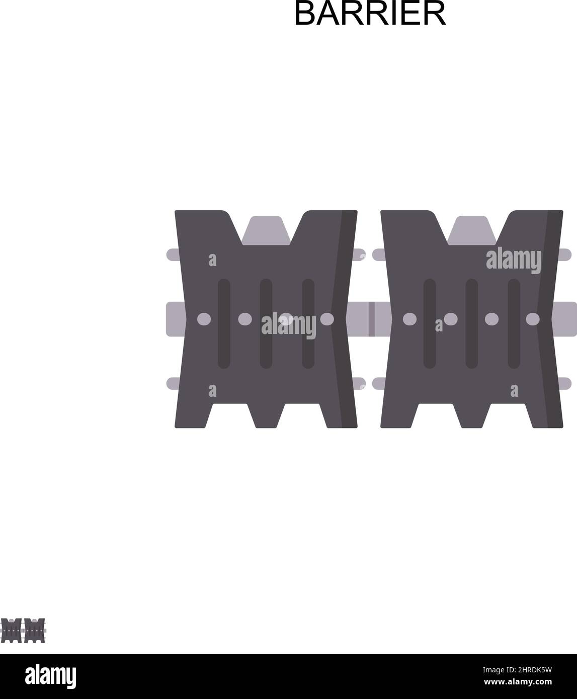 Barrier Simple vector icon. Illustration symbol design template for web ...