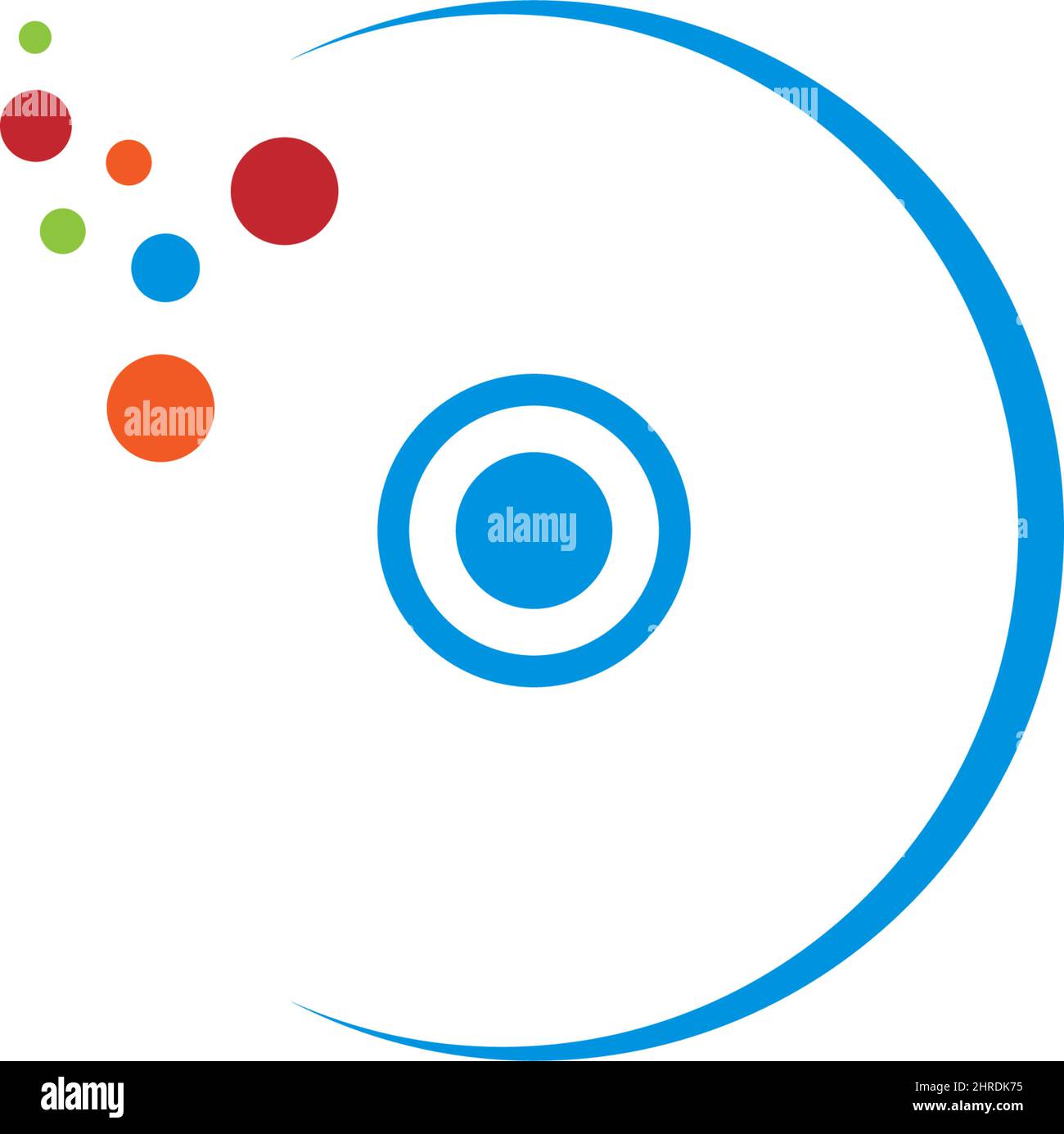 Video disc icon logo illustration design template vector Stock Vector ...