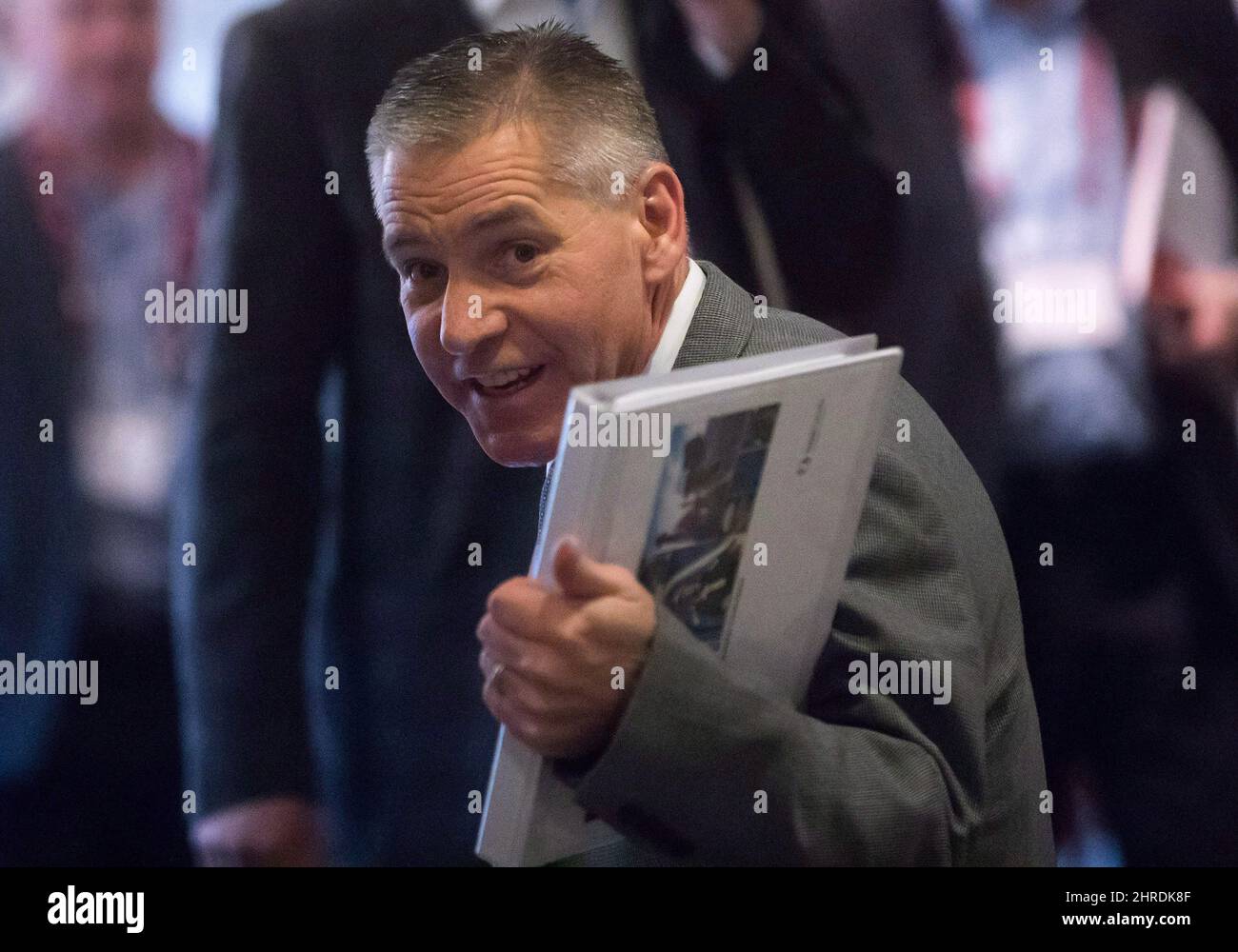 TransCanada CEO Russ Girling arrives to speak at the 20th Annual ...