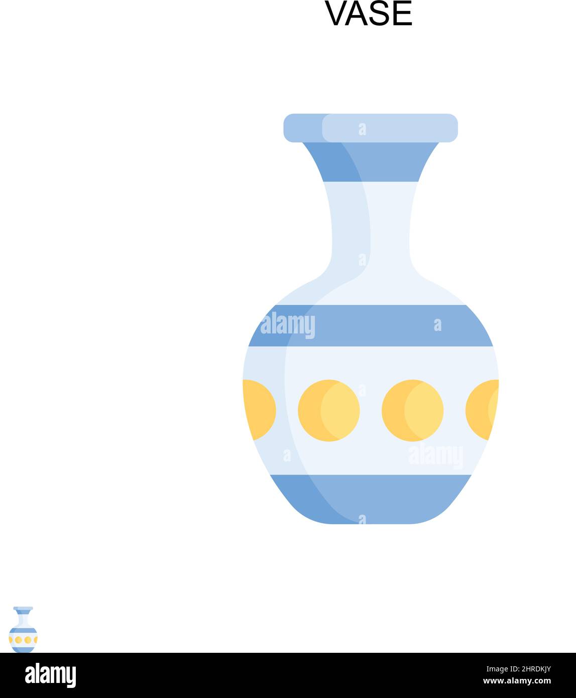 Vase Simple vector icon. Illustration symbol design template for web ...
