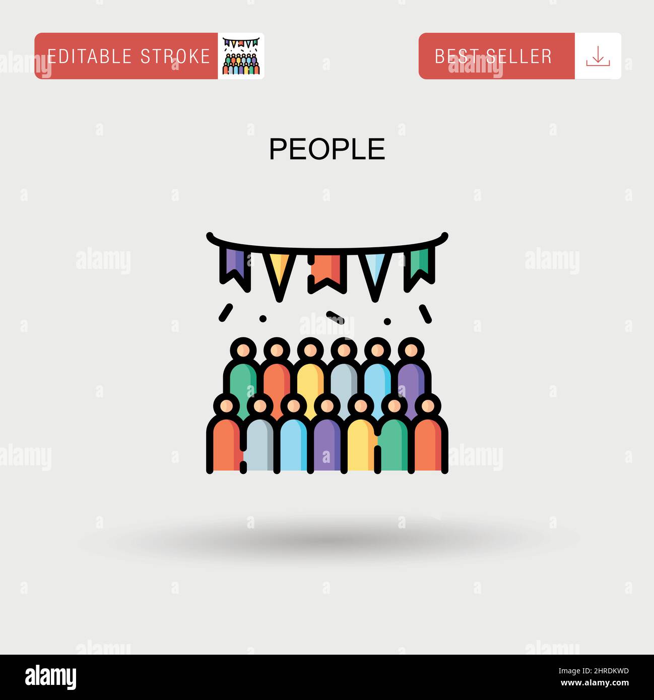 People Simple vector icon Stock Vector Image & Art - Alamy