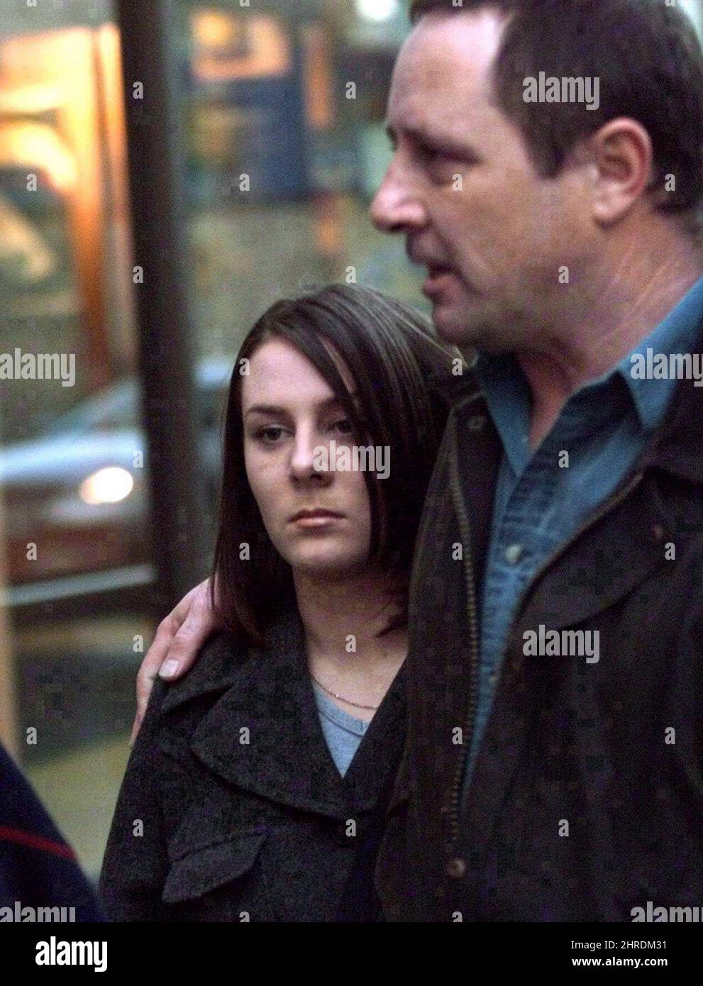 Kelly Ellard and her father Lawrence leave the Vancouver courthouse ...