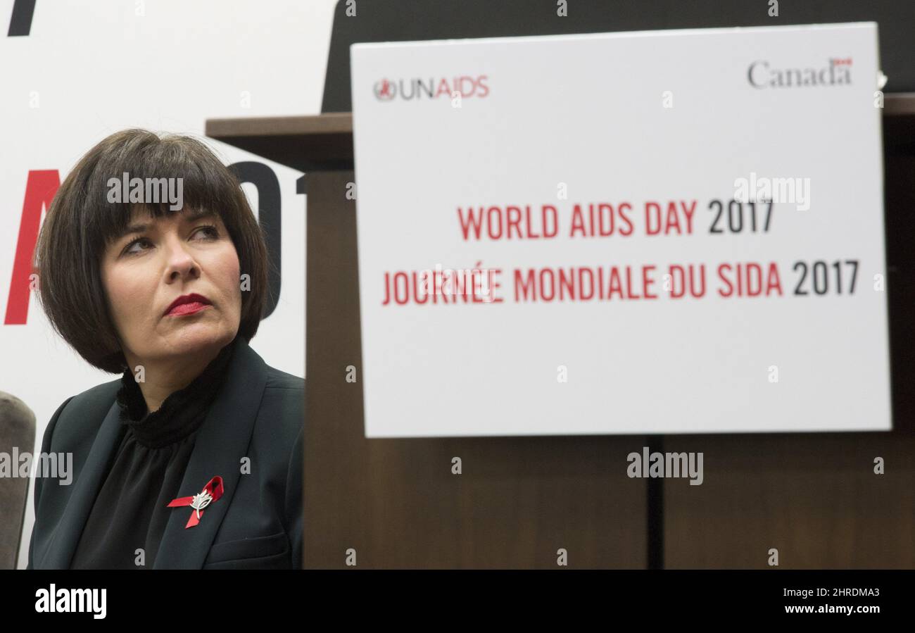 Minister of Health Ginette Petitpas Taylor listens to a speaker during ...