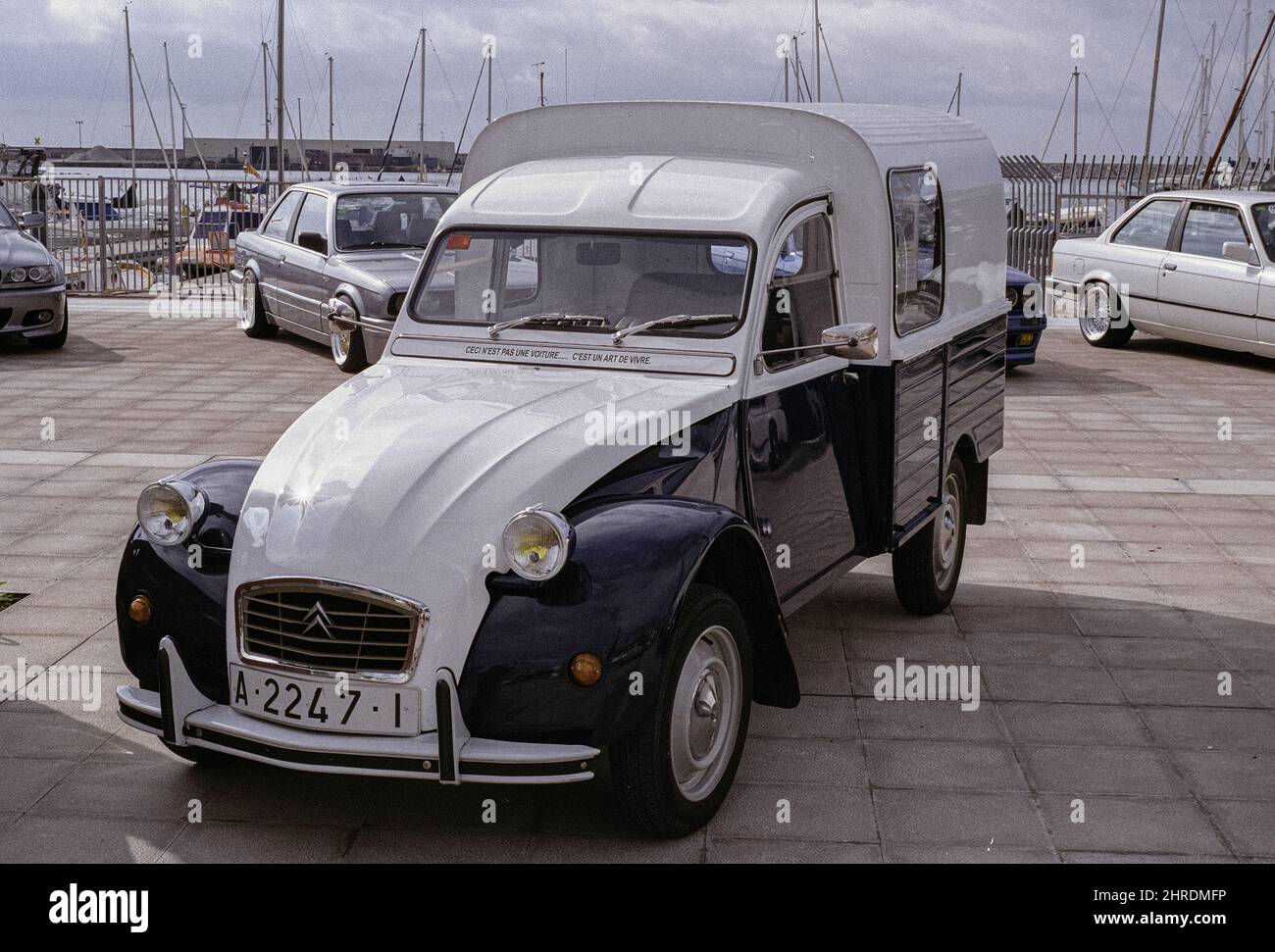 View of a classic Citroen 2cv van in the street Stock Photo - Alamy