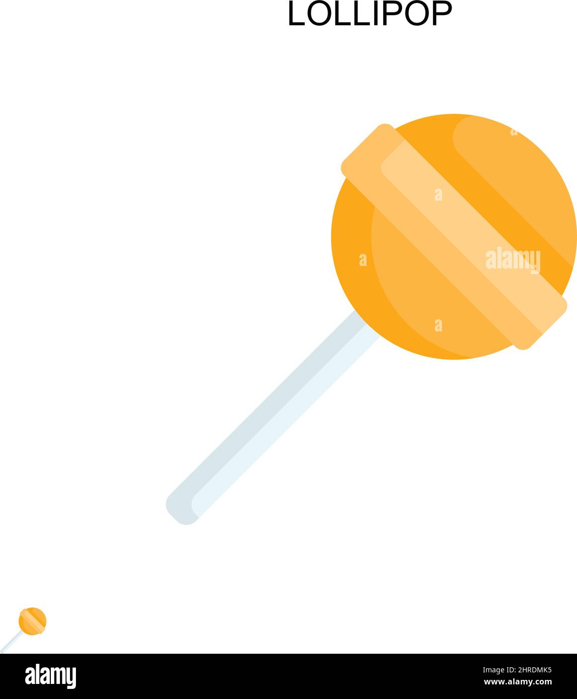 Lollipop Simple vector icon. Illustration symbol design template for ...