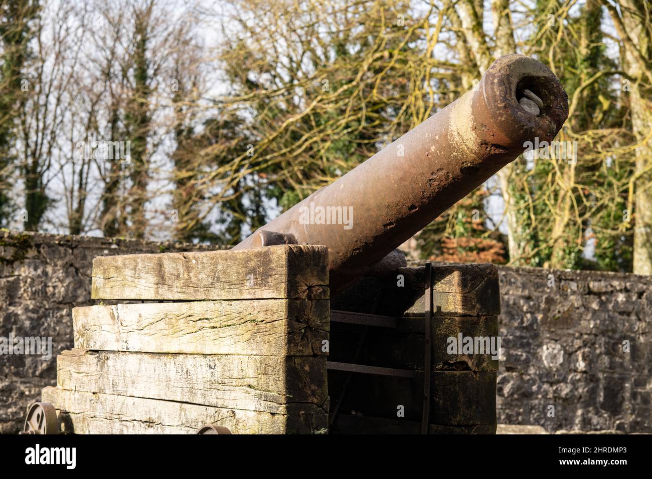 Old cannons from Viking times on display for visitors, cannons at ...