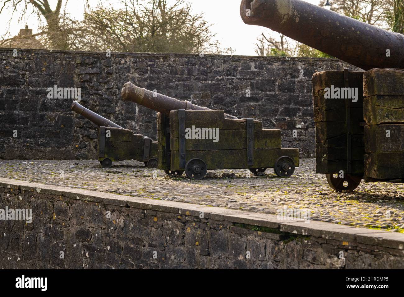 Old cannons from Viking times on display for visitors, cannons at ...