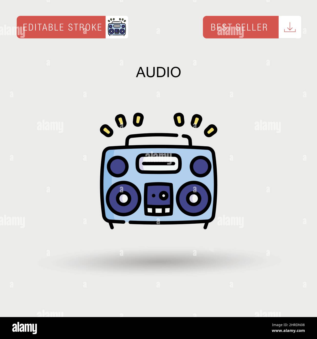 Microphone recording audio track Stock Vector Images - Alamy