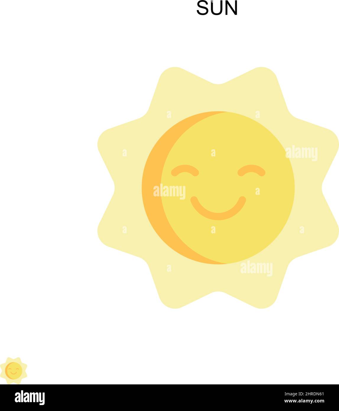 Sun Simple Vector Icon Illustration Symbol Design Template For Web Mobile Ui Element Stock